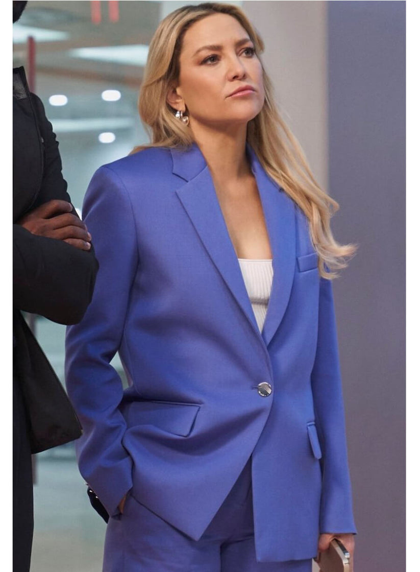 Kate Hudson Running Point 2025 Isla Gordon Blue Blazer – JacketVendor