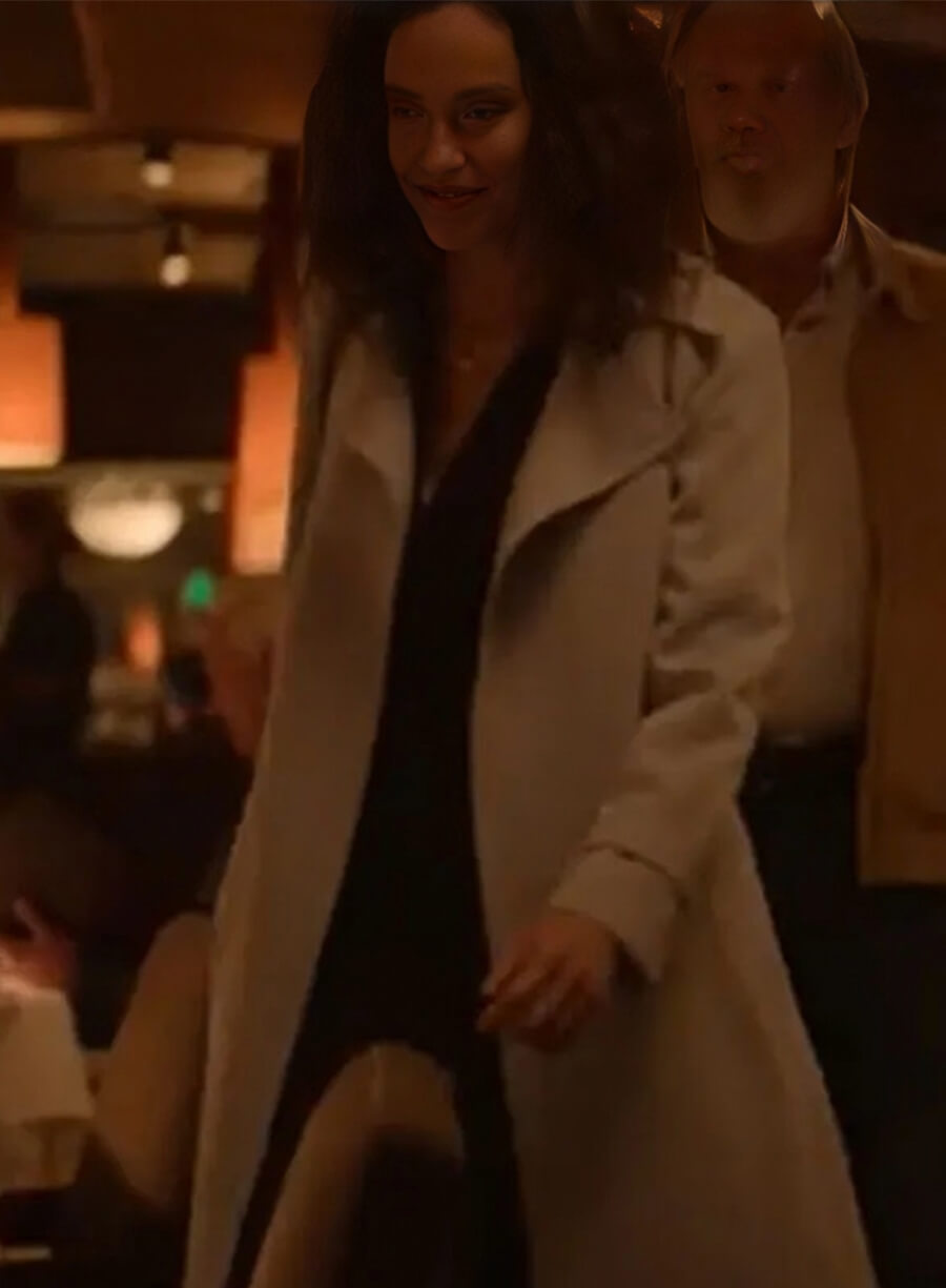 The Old Man Amy Brenneman Zoe McDonald White Coat – JacketVendor